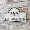 Elegant Bridge Style Acrylic House Sign or Address Plaque with Border ...