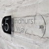 Modern Floating Glass Effect Plaques | House Sign Solutions